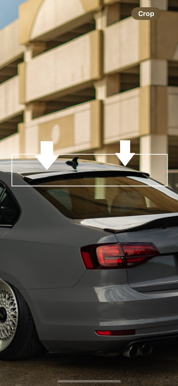 VW Jetta mk6 ABS Rear Spoiler - Aerodynamic Upgrade